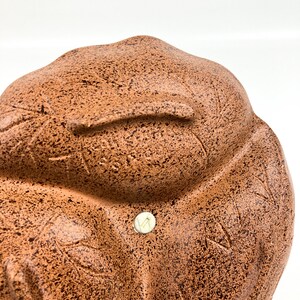 Cal Orig Wood Grain Looking Pottery USA 3 Section Handled Divided Candy ...