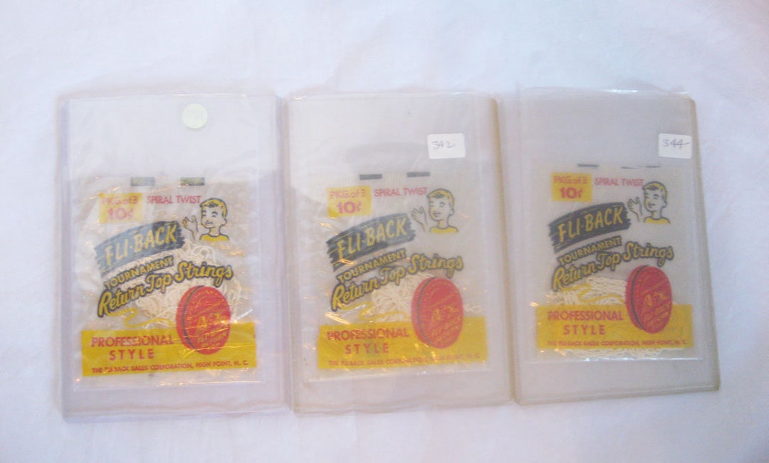 Vintage Fli-back Genuine Tournament Yo-yo Strings NEW in Package (3 ...