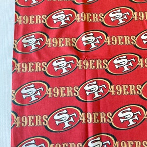 1.5 Yards Vintage San Francisco 49ERS Fabric 58.5 Wide NEW Out of Print ...