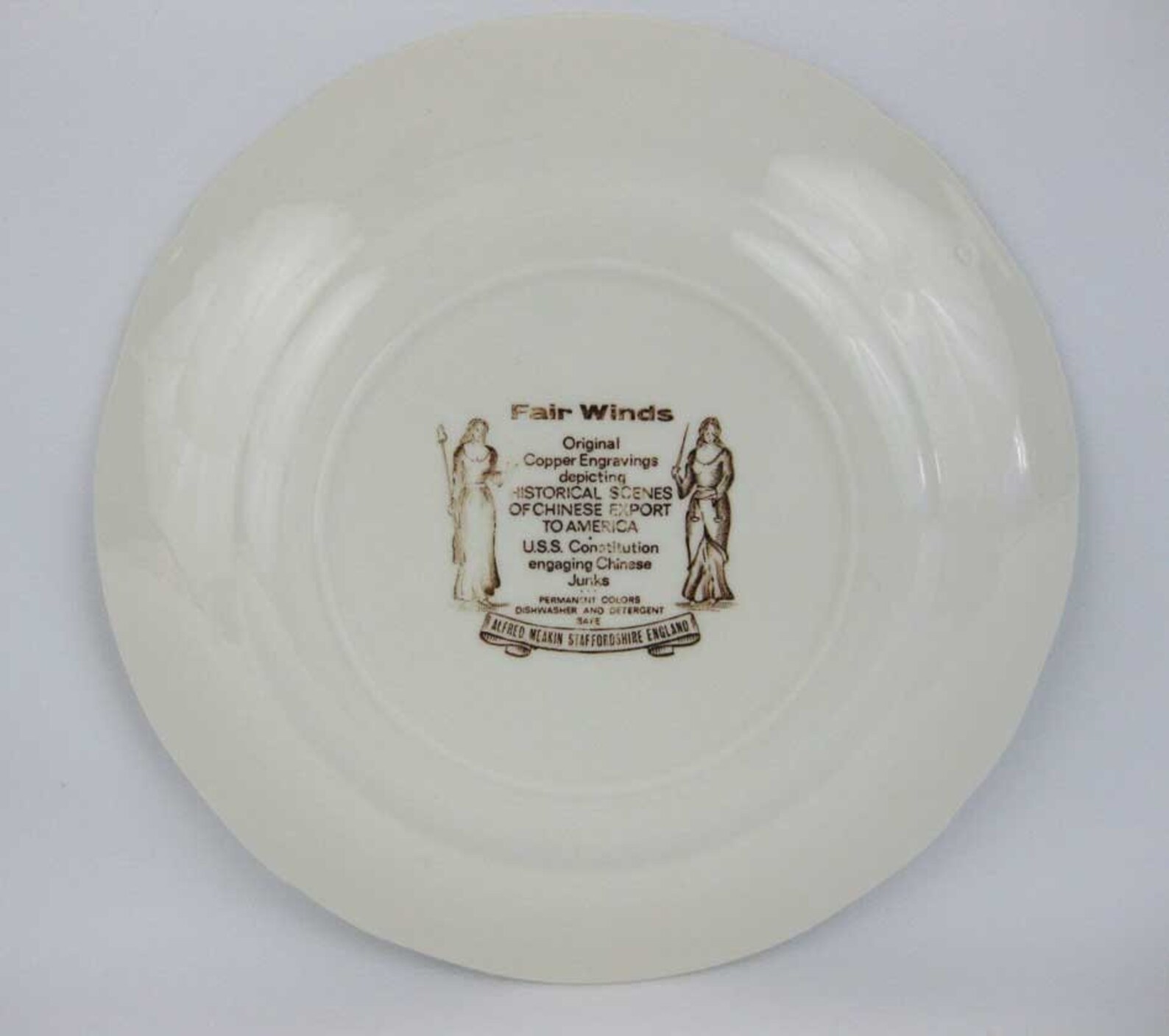 Alfred Meakin Staffordshire England Fair Winds Brown Bread~dessert ...