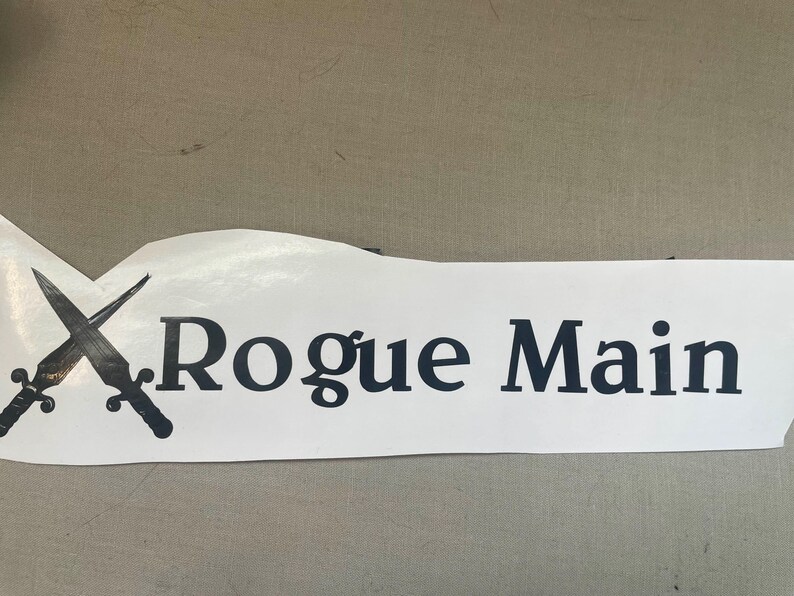 Dungeons and Dragons Rogue Main Decal - Etsy