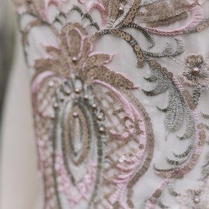 Romantic Embroidered Corset - Delicate and Dreamy - Etsy