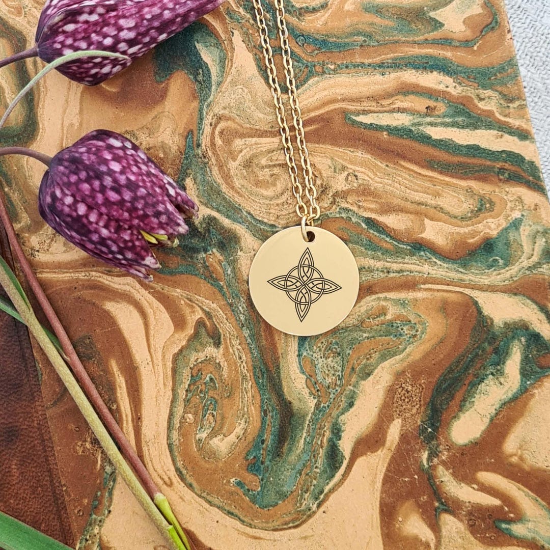 Witches Knot Amulet | Personalized Necklace | Wiccan Protection Charm ...