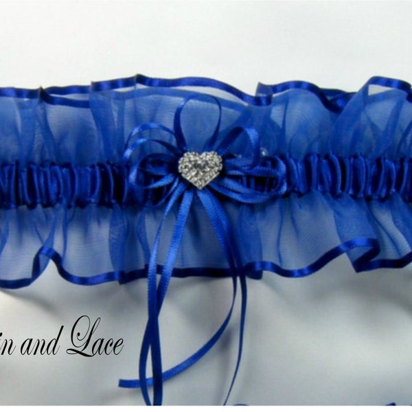 Royal Blue Garter Etsy