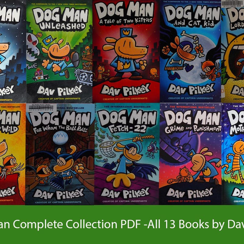 Dog Man Book Cover - Etsy