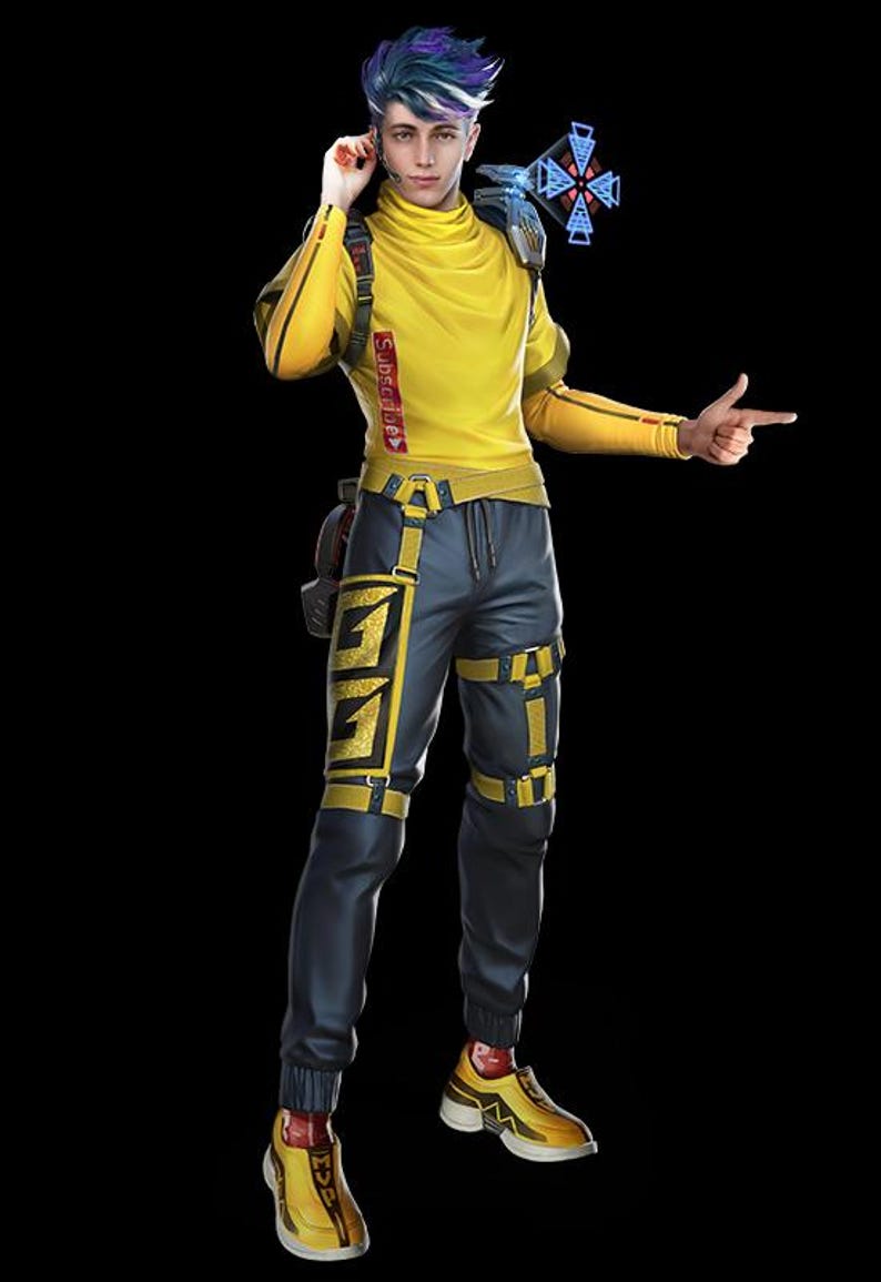 Free Fire PNG Bundle: Gaming Clipart for T-shirts, Mugs (digital ...