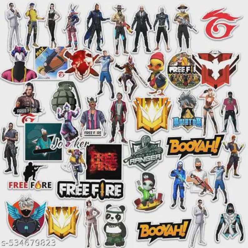 Free Fire PNG Bundle: Gaming Clipart for T-shirts, Mugs (digital ...