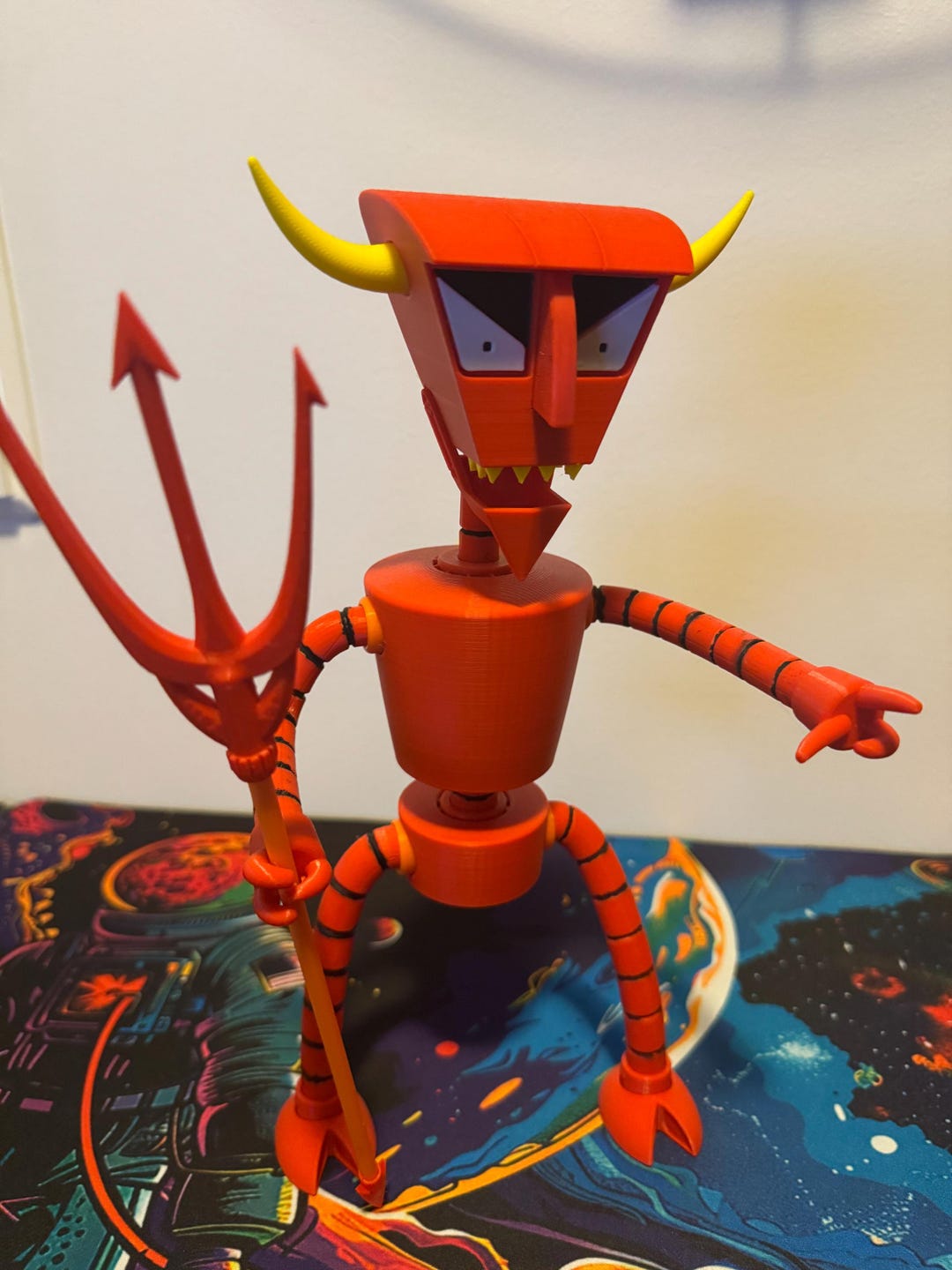 3d Printed Art- Robot Devil From Futurama - Etsy