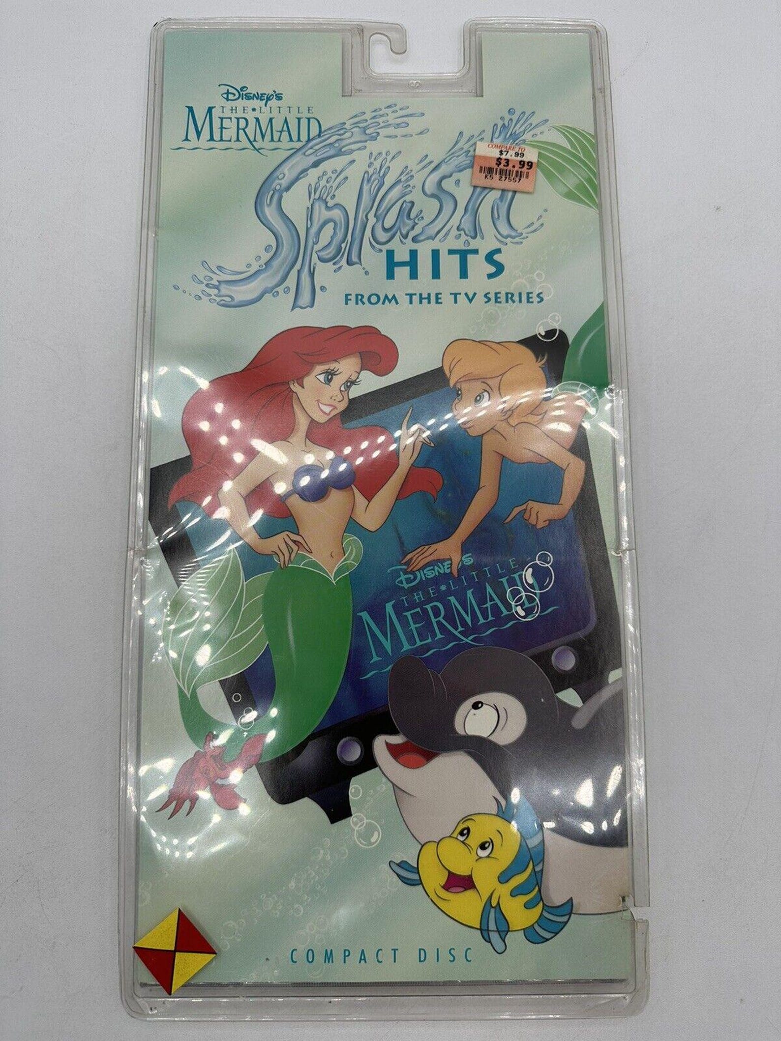 Disney’s the Little Mermaid Splash Hits 1992 Rare Clipped Jewel Case 13 ...