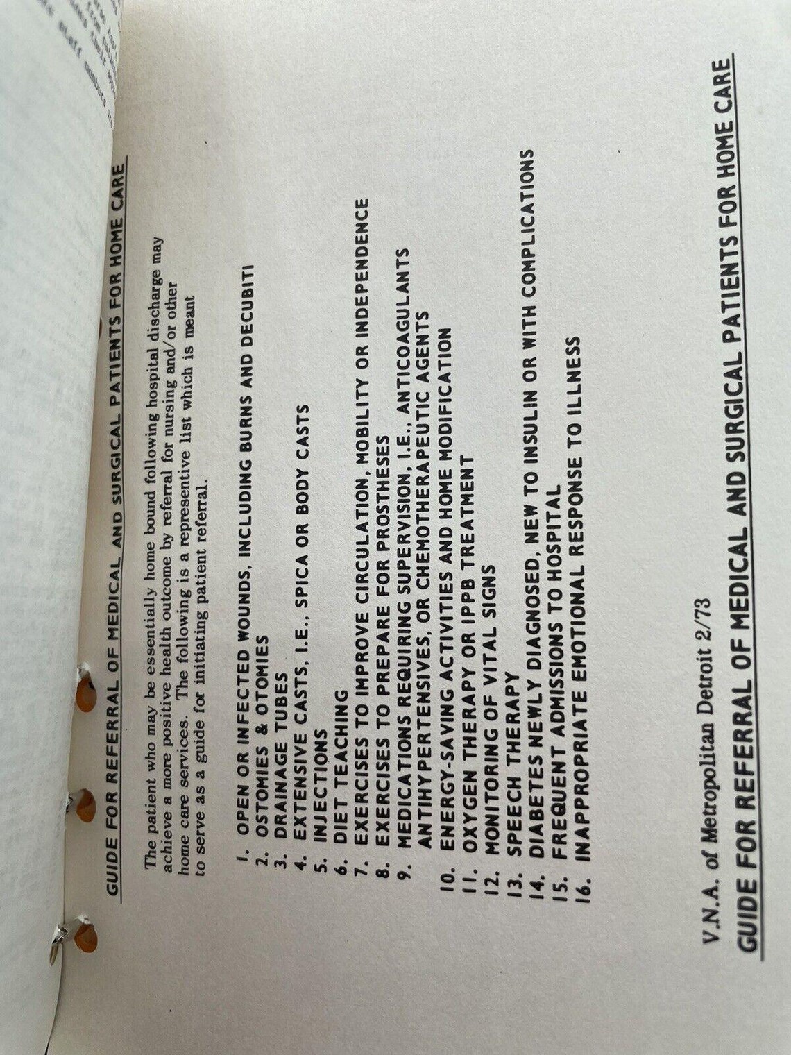 Henry Ford Hospital House Officer Manual 1975 Rare 86 Pages Detroit ...