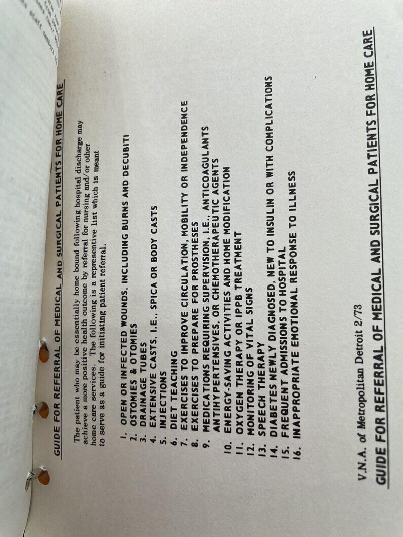 Henry Ford Hospital House Officer Manual 1975 Rare 86 Pages Detroit ...