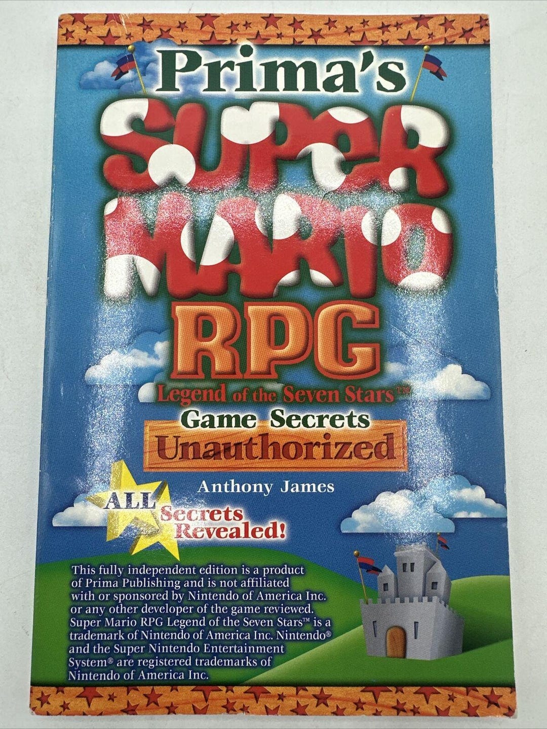 Prima’s Super Mario RPG Legend of the Seven Stars Game Secrets 1996 - Etsy