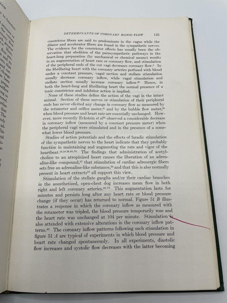 Coronary Circulation Signed 1950 Donald E. Gregg Hardcover Rare 227 ...