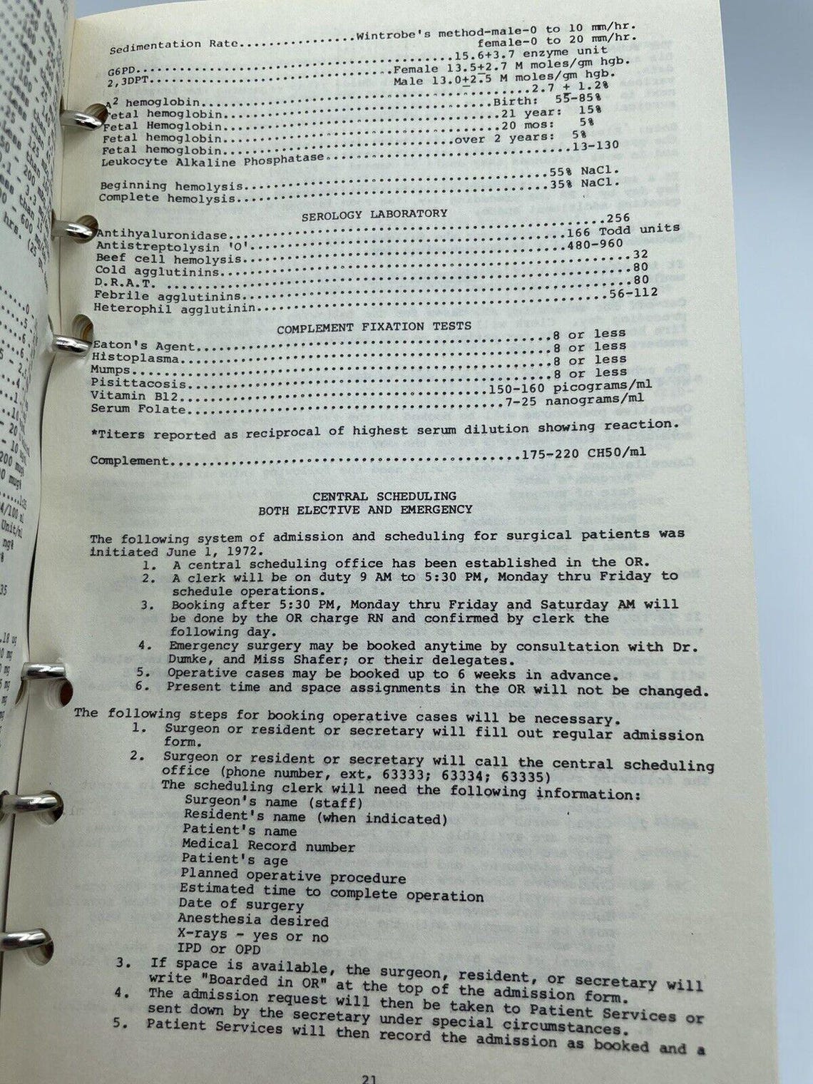 Henry Ford Hospital House Officer Manual 1975 Rare 86 Pages Detroit ...