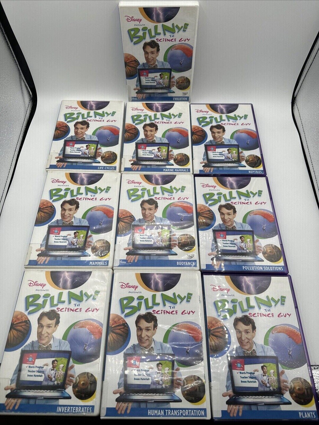 Bill Nye the Science Guy 10 DVD Lot Plants Invertebrates Mammals ...
