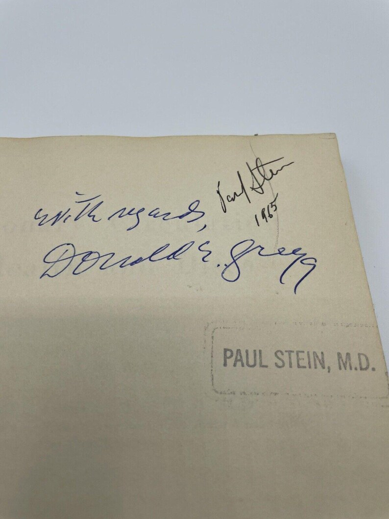 Coronary Circulation Signed 1950 Donald E. Gregg Hardcover Rare 227 ...
