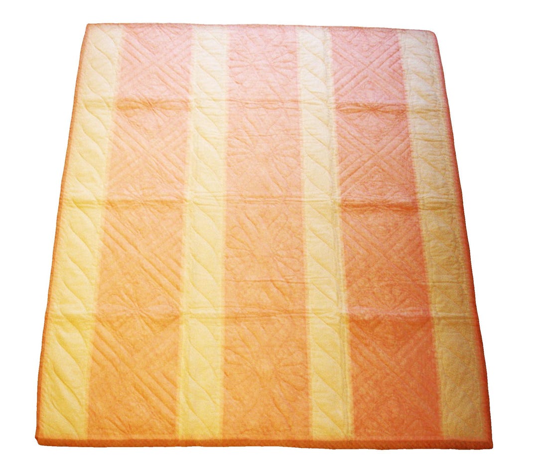 A Vintage Durham Strip Quilt or Wall Hanging in Light Pastel Shades. - Etsy