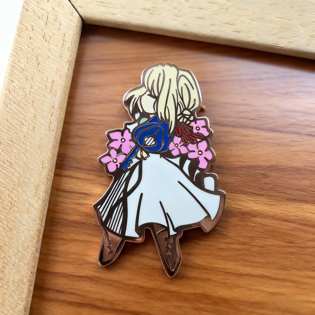 Violet Evergarden Enamel Pin | Elegant Soldier & Letter Writer | Pastel ...
