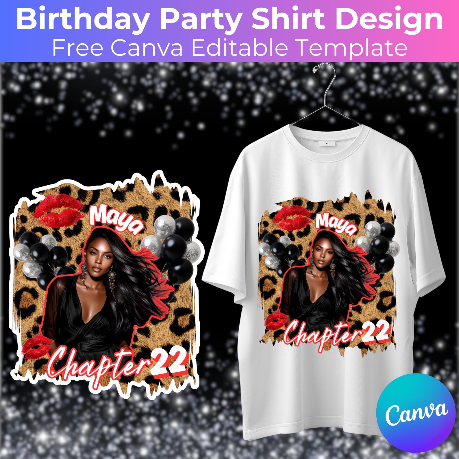 Editable Party Cup Birthday Canva Editable Template, Party Design for ...