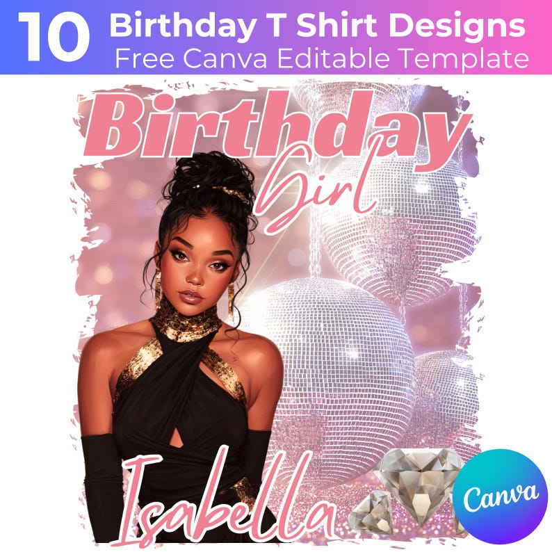 10 Birthday Canva Editable Designs Bundle, Birthday Party Cup Canva ...