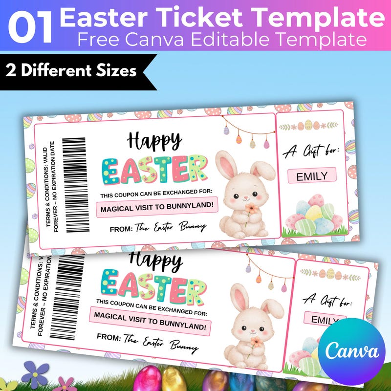 Easter Raffle Ticket - Etsy