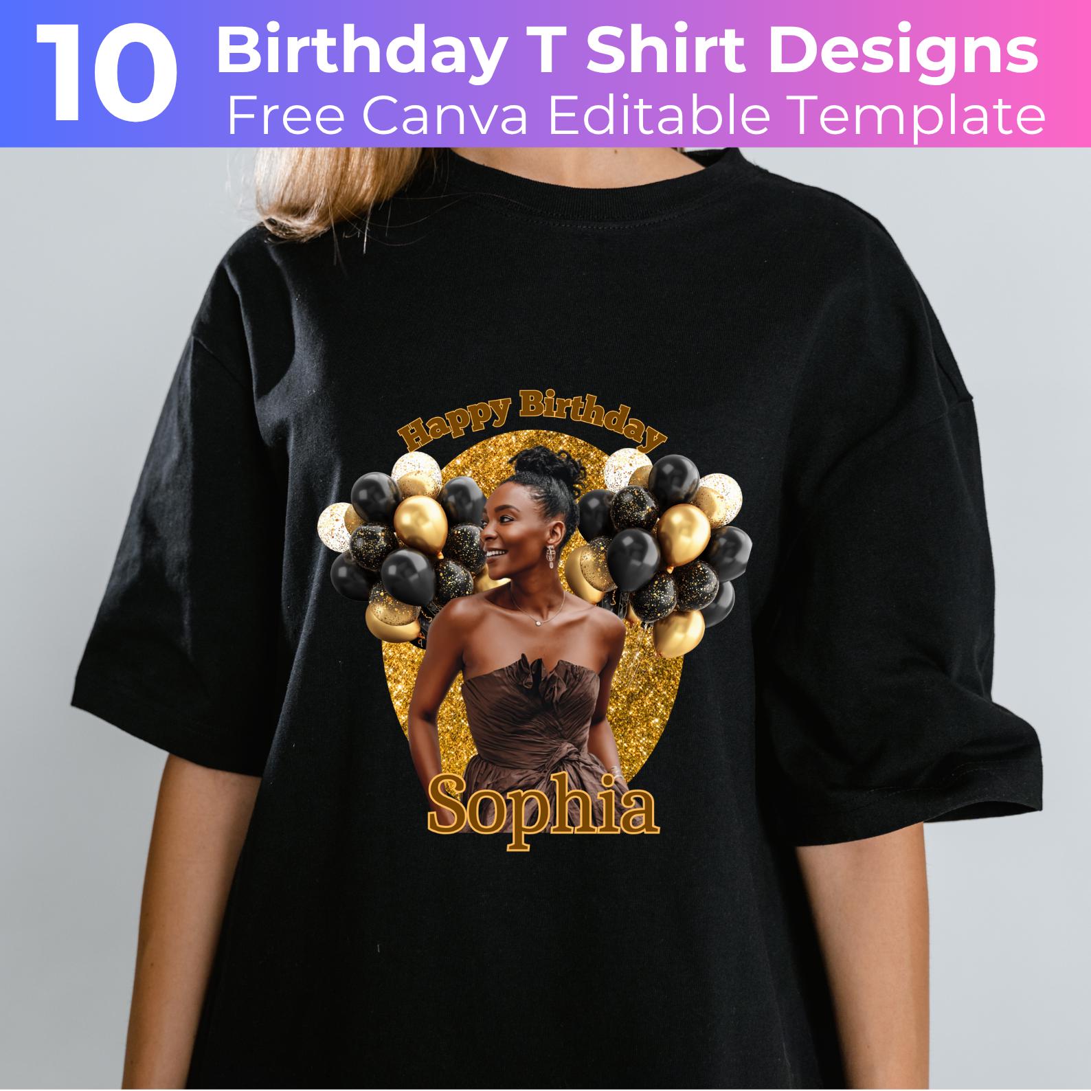 10 Birthday Canva Editable Template, Birthday Party Cup Canva Designs ...