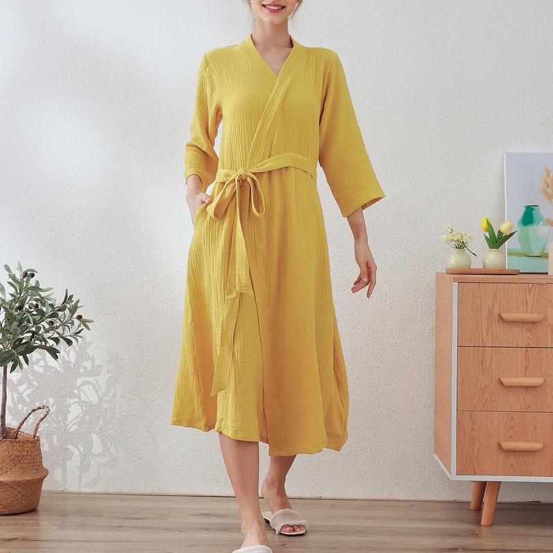 Robe Natural Fiber - Etsy