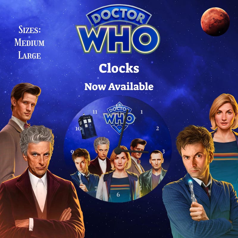 Doctor Who Clock - Etsy
