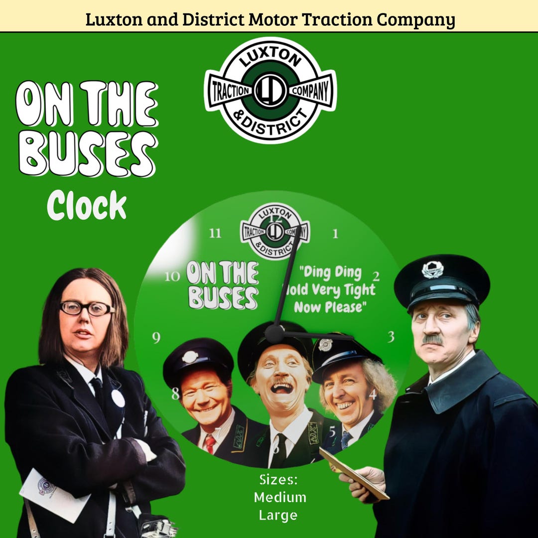 On the Buses Official Wall Clock - Luxton District - Etsy