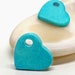 25%OFF, Blue Ceramic Heart Bead, Mykonos Greek Beads, Turquoise Large ...