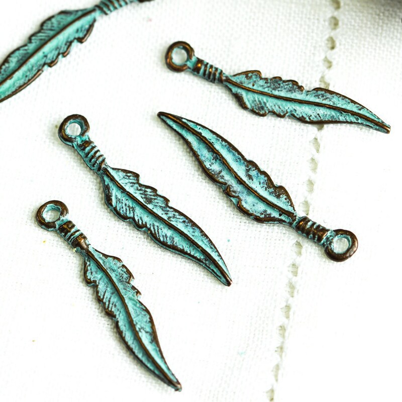 Metal Feathers - Etsy