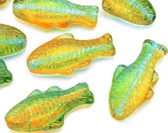 Glass Fish Beads - Etsy