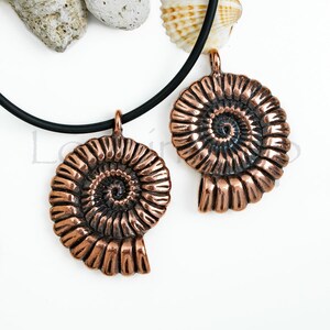 10%OFF, Large Fossil Shell Pendant, Spiral Nautilus, Bohemian Greek ...