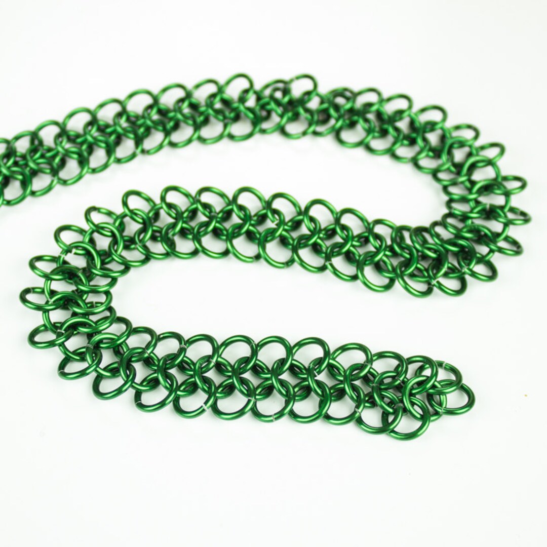 Infinity Chain Figure 8 Chain Fancy Chainmail Chain Green Anodized ...