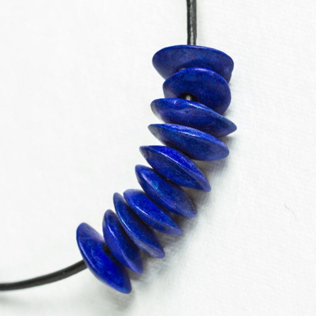 10%OFF, 10 Mykonos Ceramic Cornflake Chips, 18mm, Royal Blue, Cobalt ...