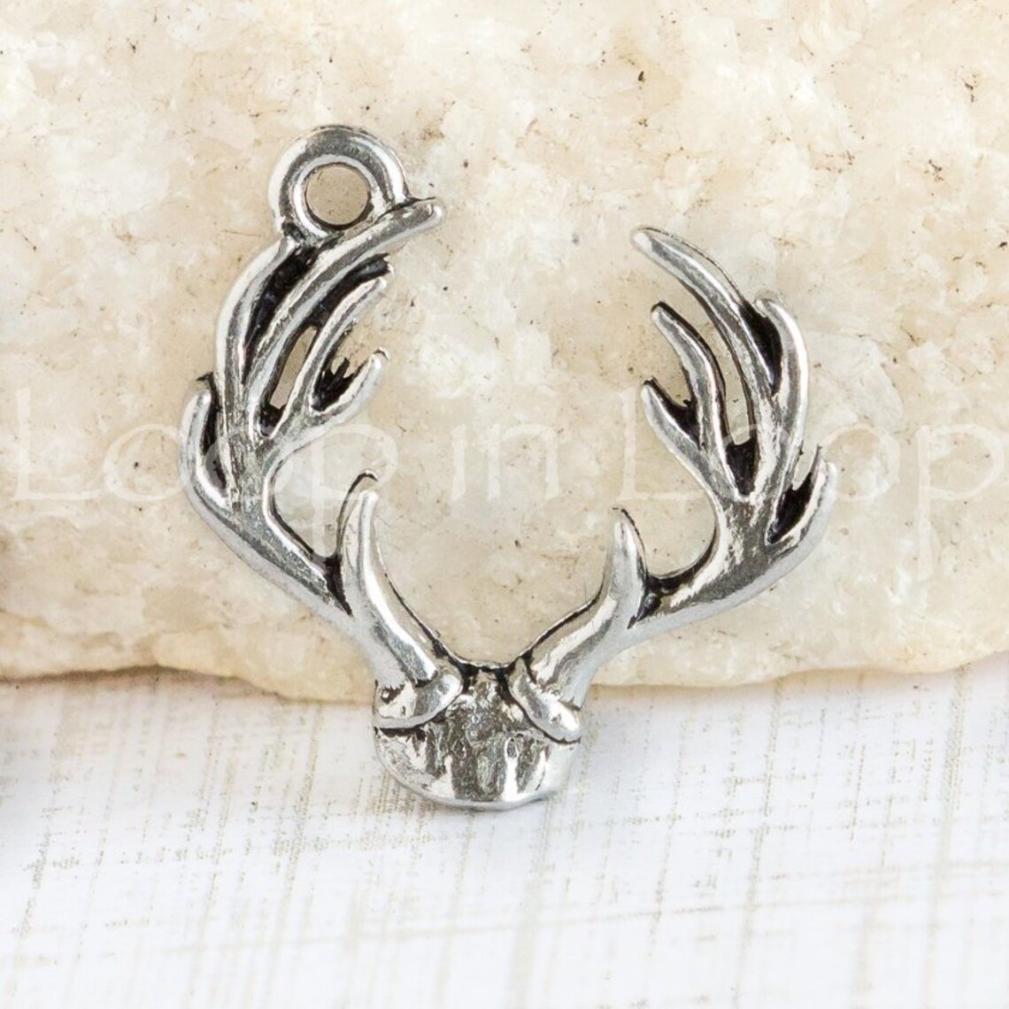 Antlers Charms, Boho Gold Plated 3D Antler Pendant, Woodland Deer ...