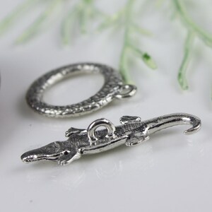 Alligator Toggle Clasp, 3D Crocodile, Gator Charm, Tropical, Jewelry ...