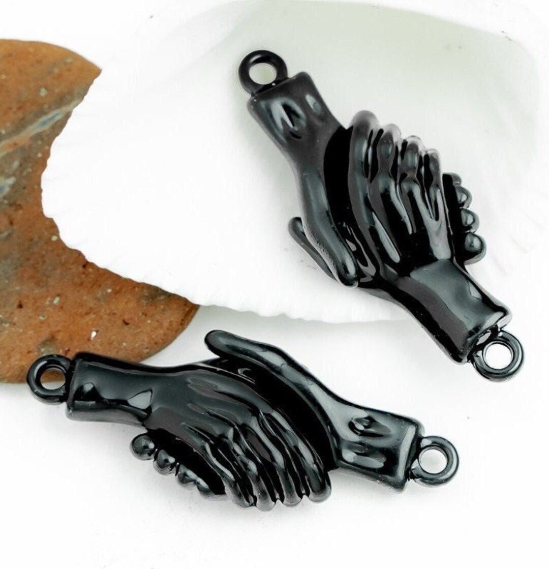 15%OFF, Black Handshake Clasp, Hand in Hand, Single Strand Magnetic ...