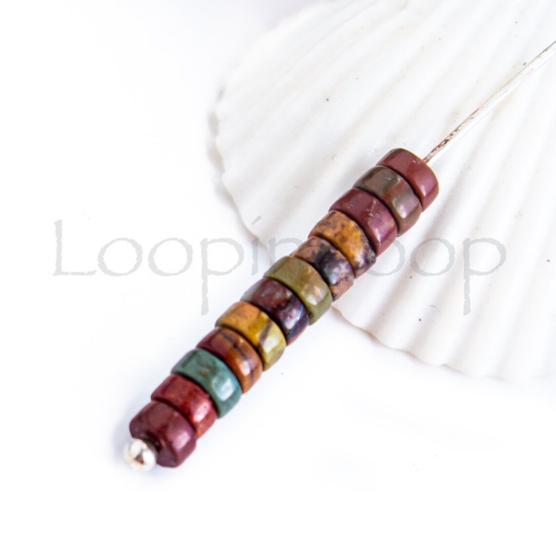 Red Creek Jasper 4x3mm Tiny Heishi Wheel Beads for Jewelry - Etsy