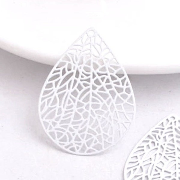 Teardrop White Pendant Light - Etsy
