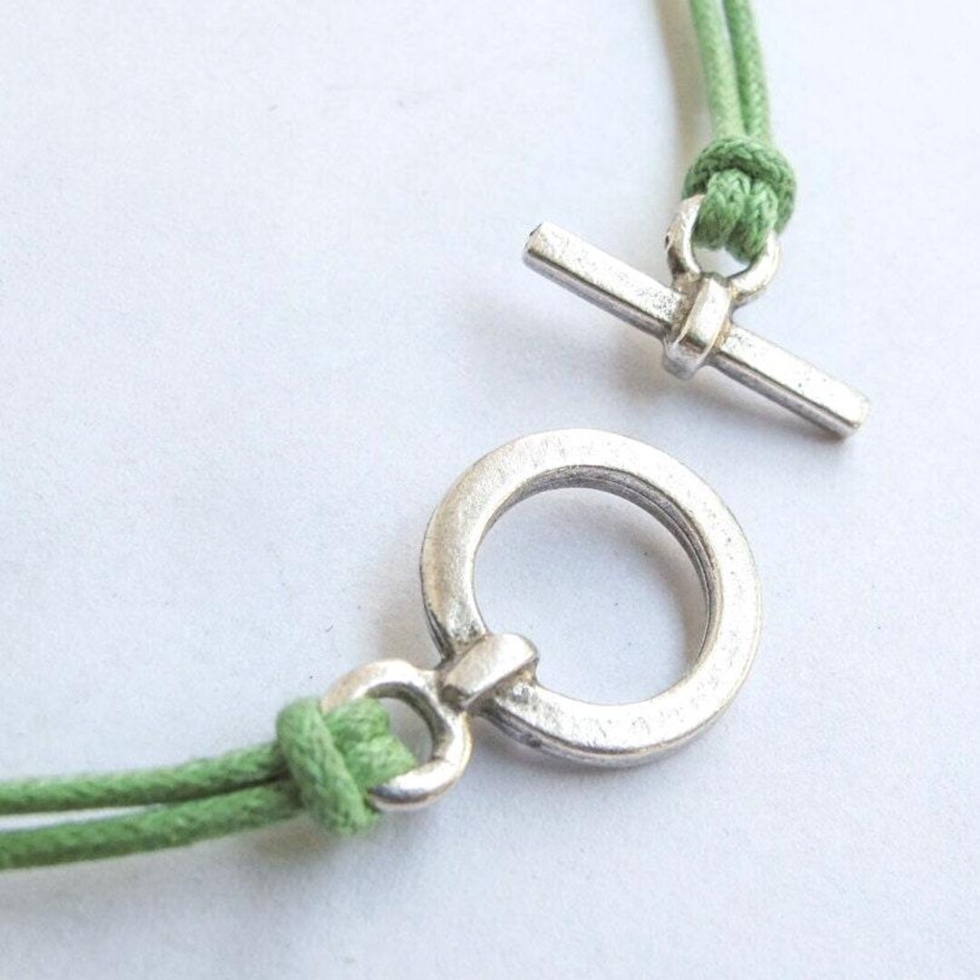 Mykonos Simple Small Toggle Clasp, Antique Silver, Jewelry Making ...