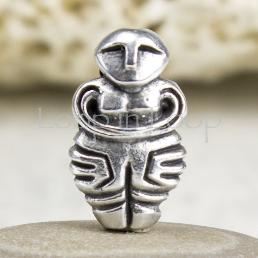 Silver Venus Bead, Greek Goddess Pendant, Mykonos Beads, Mother Earth ...