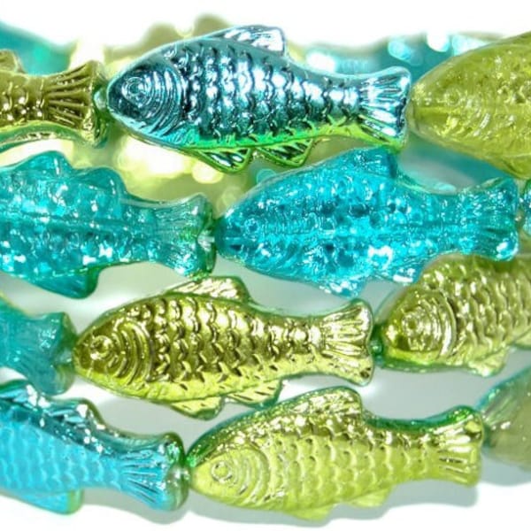 Glass Fish Beads - Etsy