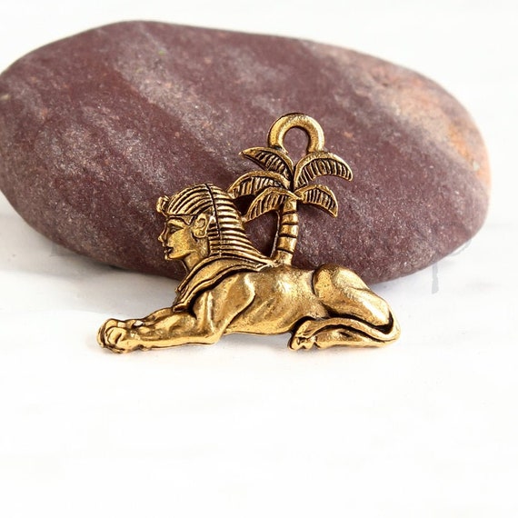 10%OFF Sphinx Pendant Egyptian Sphynx of Giza Symbol Charm | Etsy
