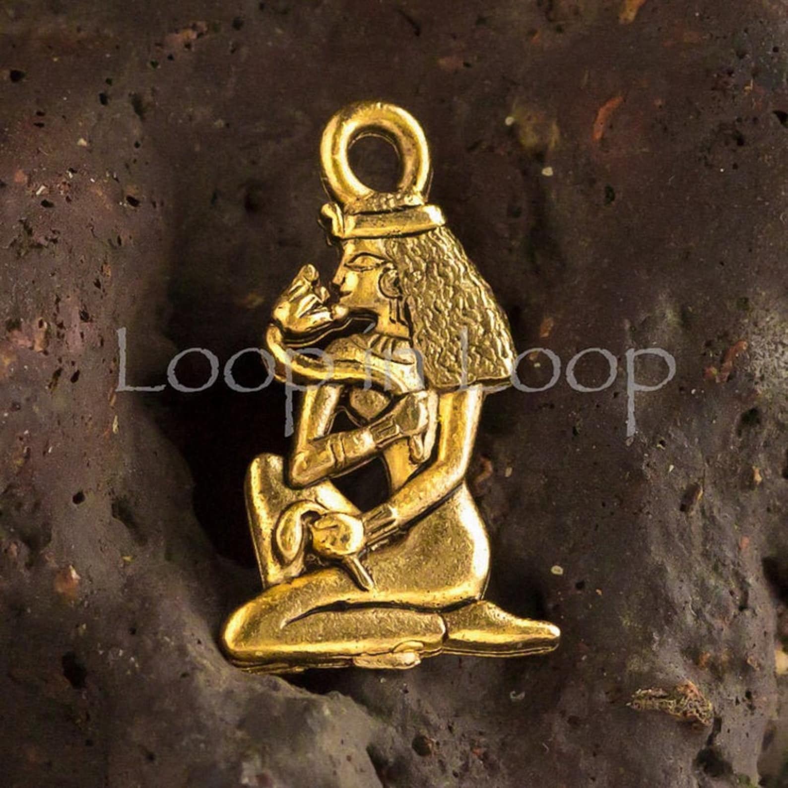 10%OFF Cleopatra Egyptian Goddess Queen Pendant Charm Holding - Etsy