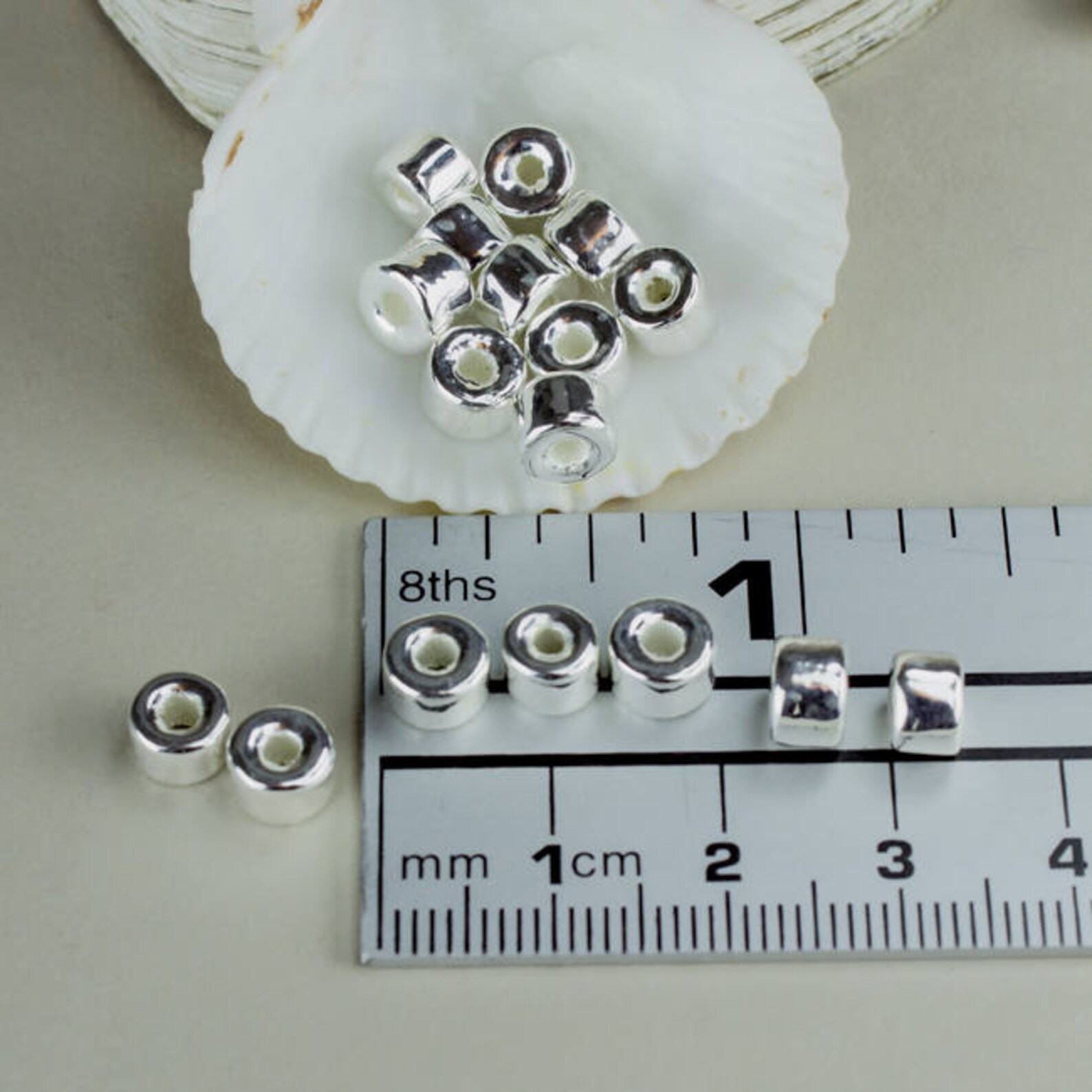 6mm Ceramic Mini Tube Beads, Light Aegean Blue Mix, Mykonos Greek ...