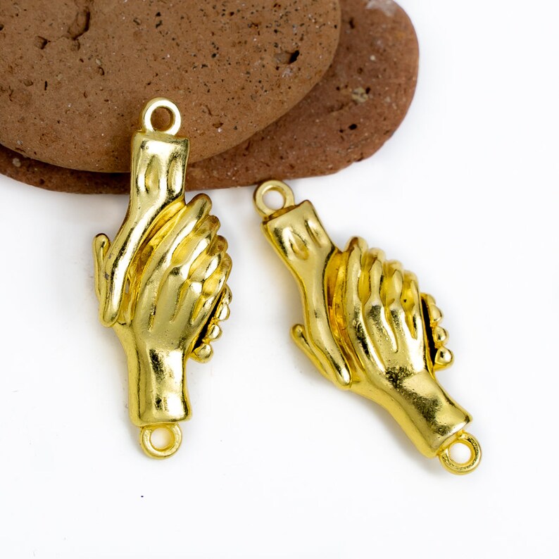 15%OFF Black Handshake Clasp Hand in Hand Single Strand Quick - Etsy