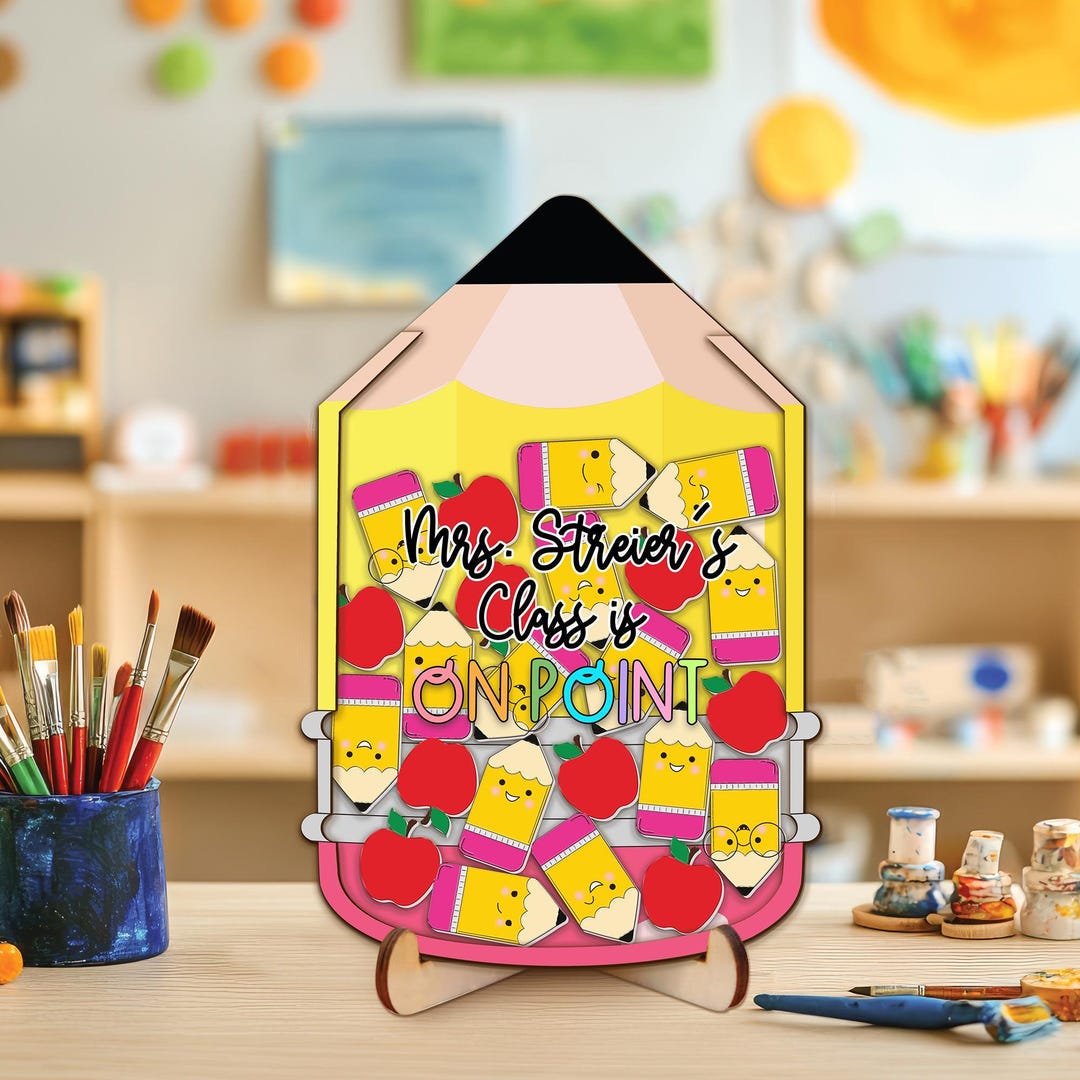 Star and Smile Reward Jar With Tokens, Personalized Teacher Gift ...