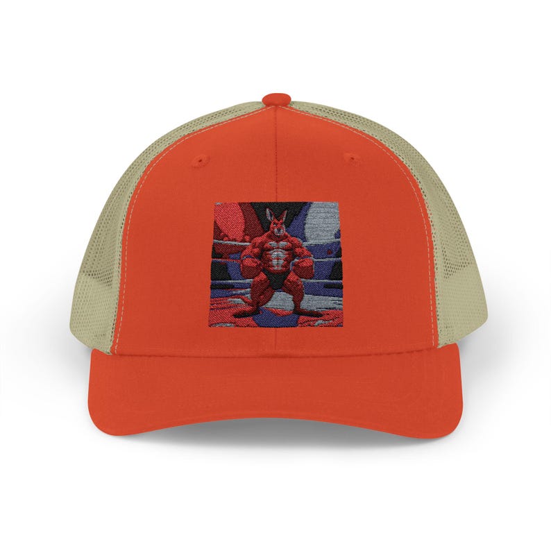 Pixel Art Red Dragon Snapback Trucker Cap | Retro Gaming Monster Design ...