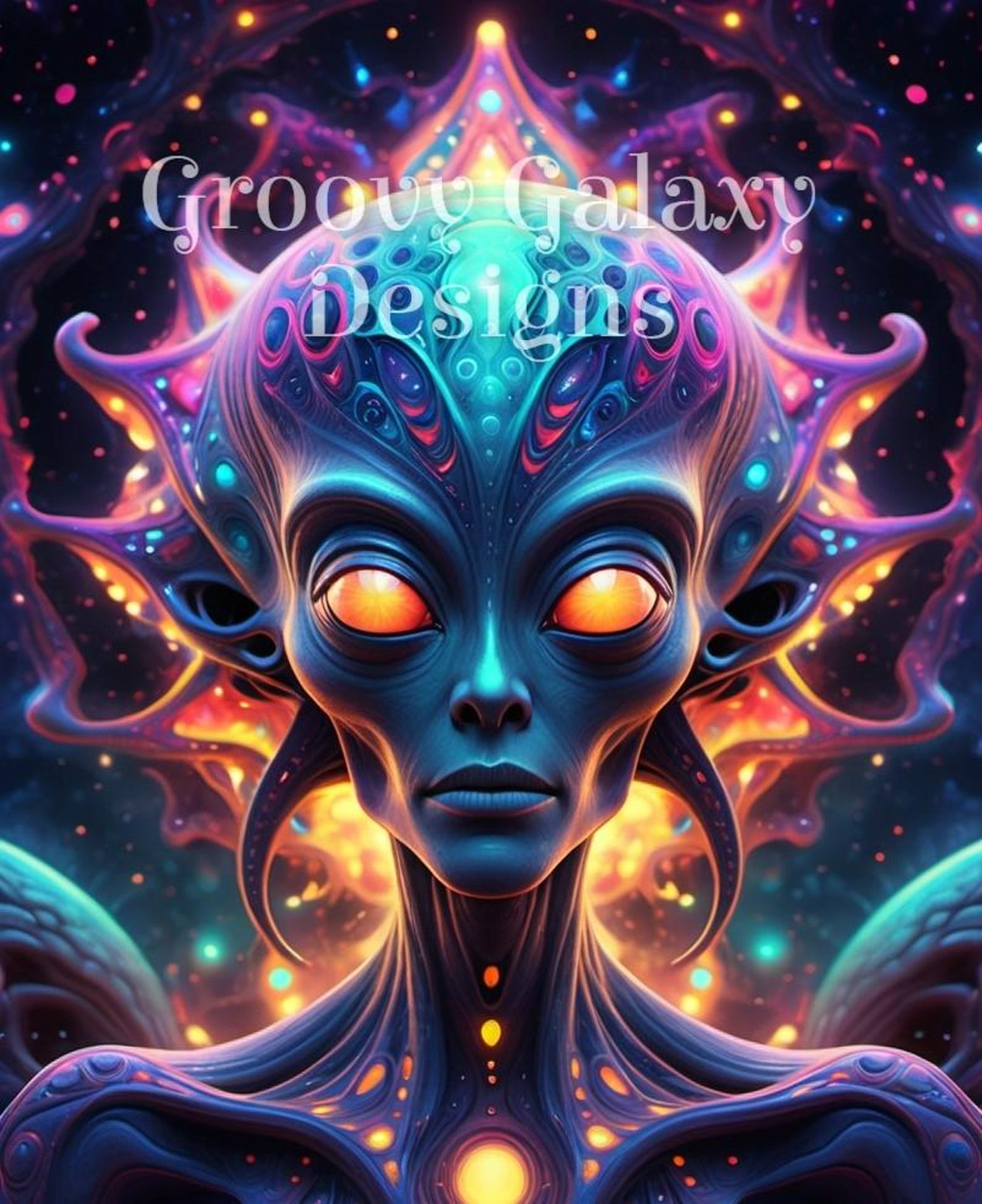 Groovy Aliens 6-piece Digital Art Bundle/printable JPG Files - Etsy